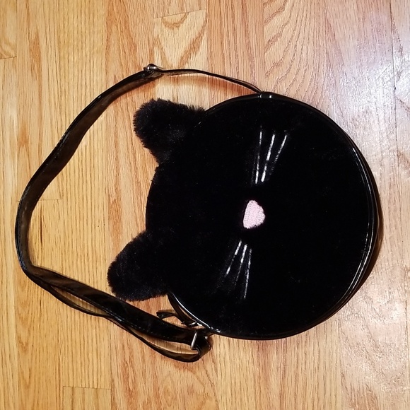 Accessories | Furry Black Cat Purse | Poshmark